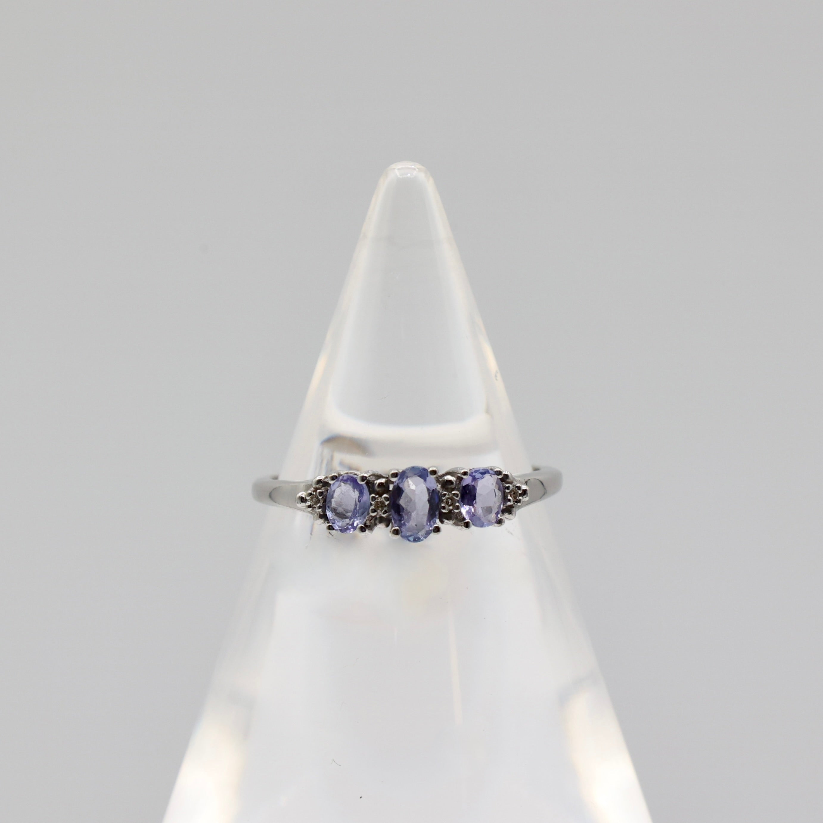 STS 10k Gold Blue Lolite Diamond Ring | Ring - STS New – Annie ...